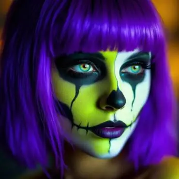 Mime with Purple Hair Costume Idea by InfoStarBase